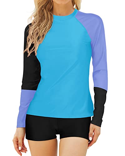 Body Coverage Bathing Suit Sets Long Sleeve Swimming Suits Women-Black ...